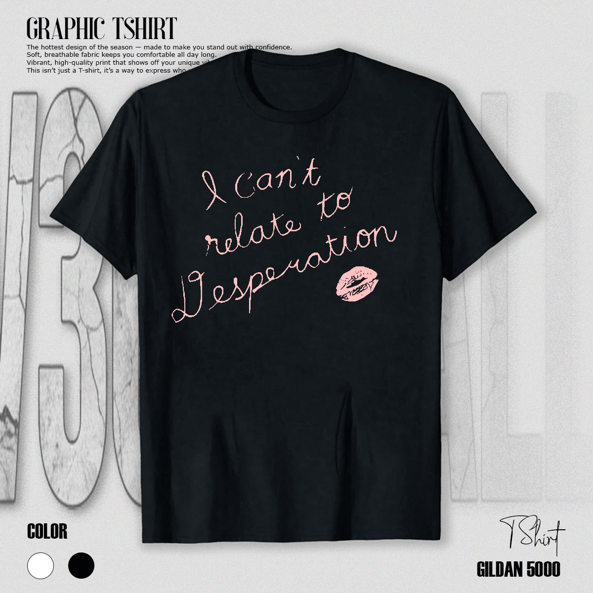 Espresso I Can't Relate To Desperation Funny Song Lyric Graphic Unisex ...