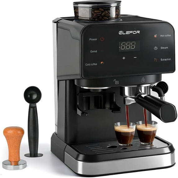 Espresso Machine 20 Bar, Coffee Maker with grinder, Coffee Machine w ...