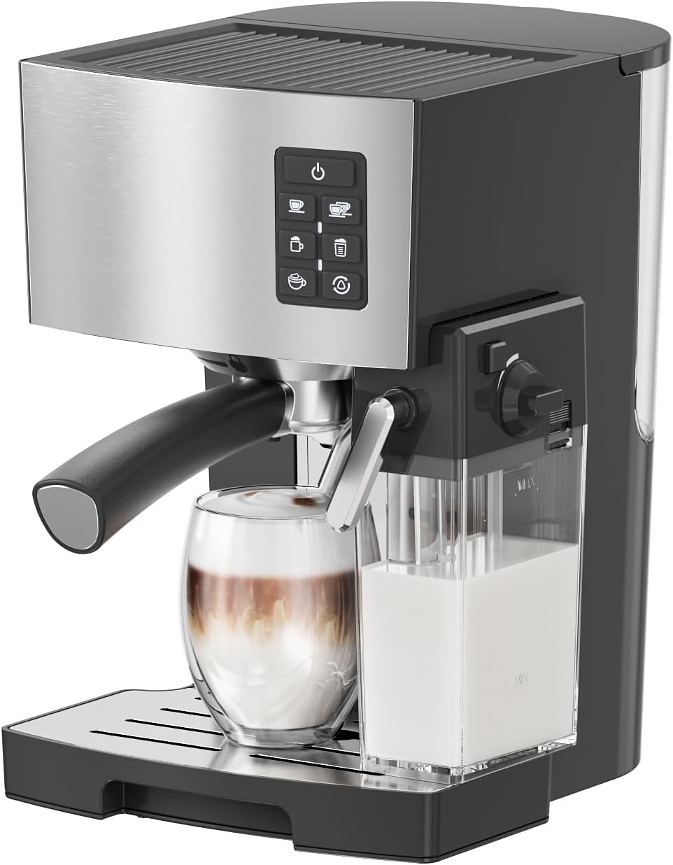 Espresso Machine 20 Bar - Espresso & Coffee Maker with Automatic Milk Frother, Cappuccino ...