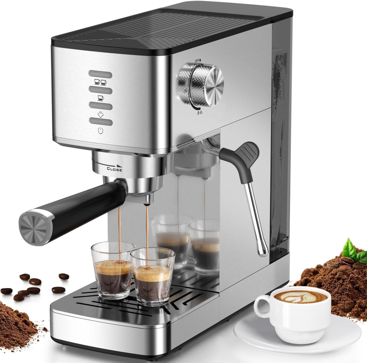 Espresso Machine 20 Bar with Rapid Cold Brew,Hot & Iced Coffee Espresso ...