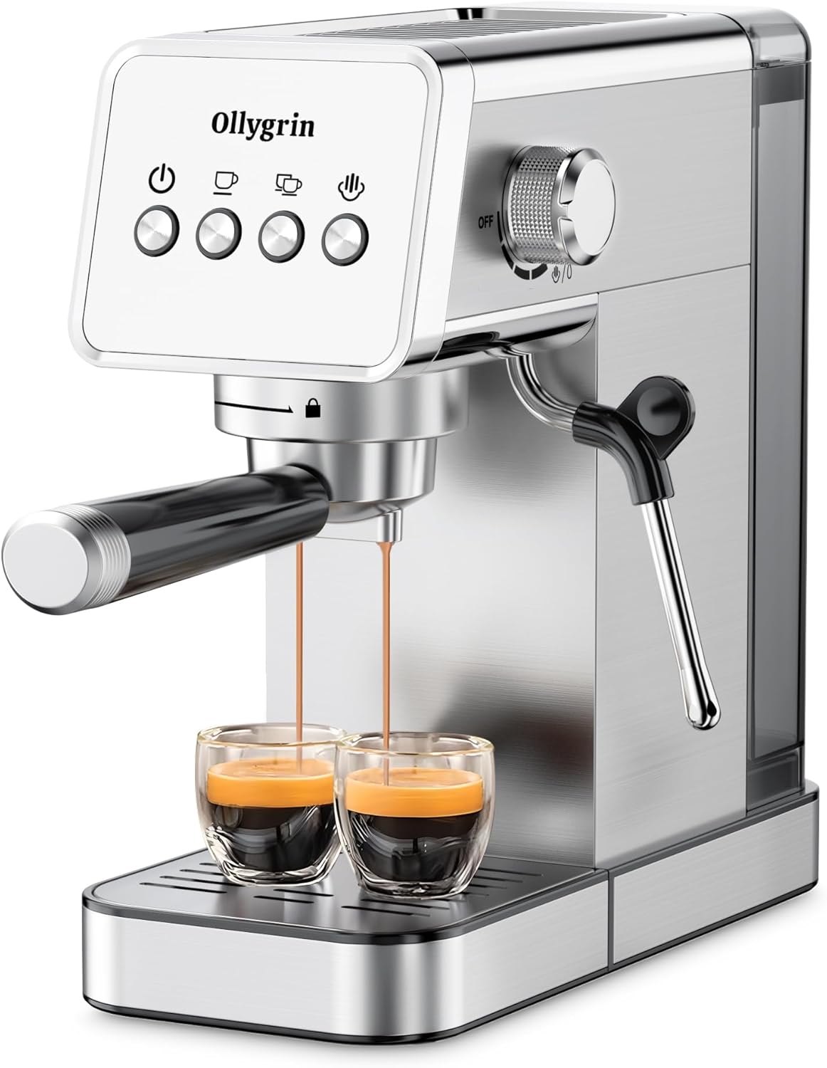 Espresso Machine,20 Bar Semi-Automatic Espresso Maker with Milk Frother ...