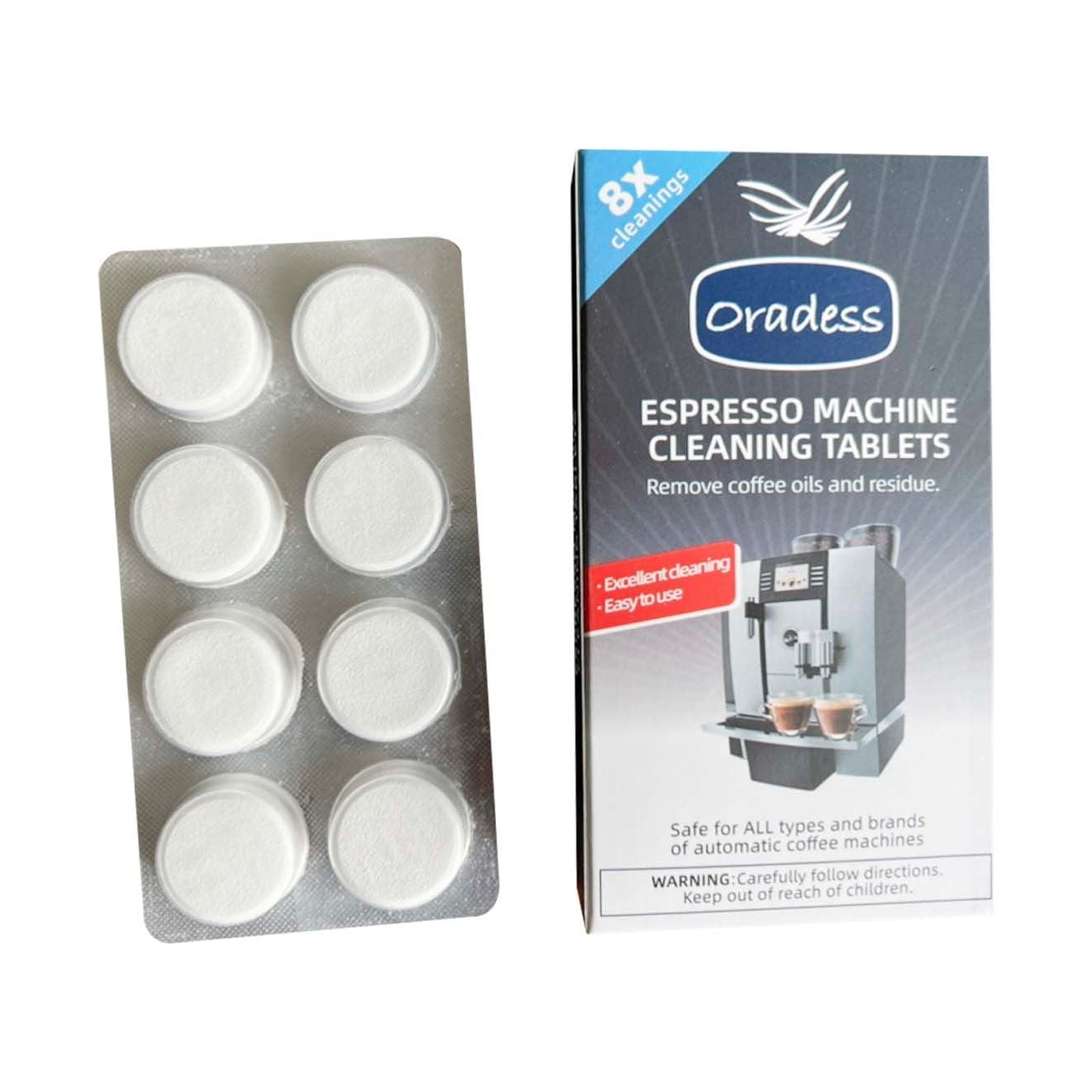 Espresso Machine Cleaning Tablets Set of 8, Coffee Machine Descaling ...