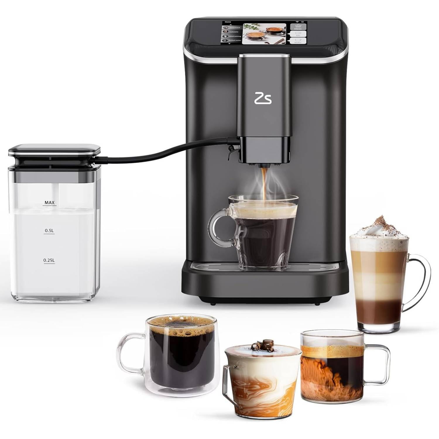 Espresso Machine,Fully Automatic Espresso Machine with Automatic Milk ...