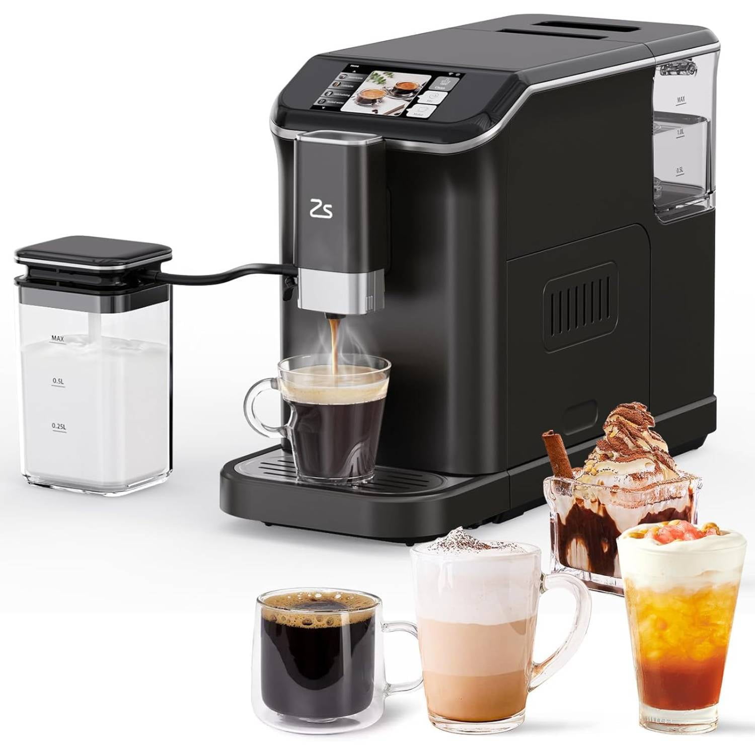 Espresso Machine,Fully Automatic Espresso Machine with Automatic Milk ...