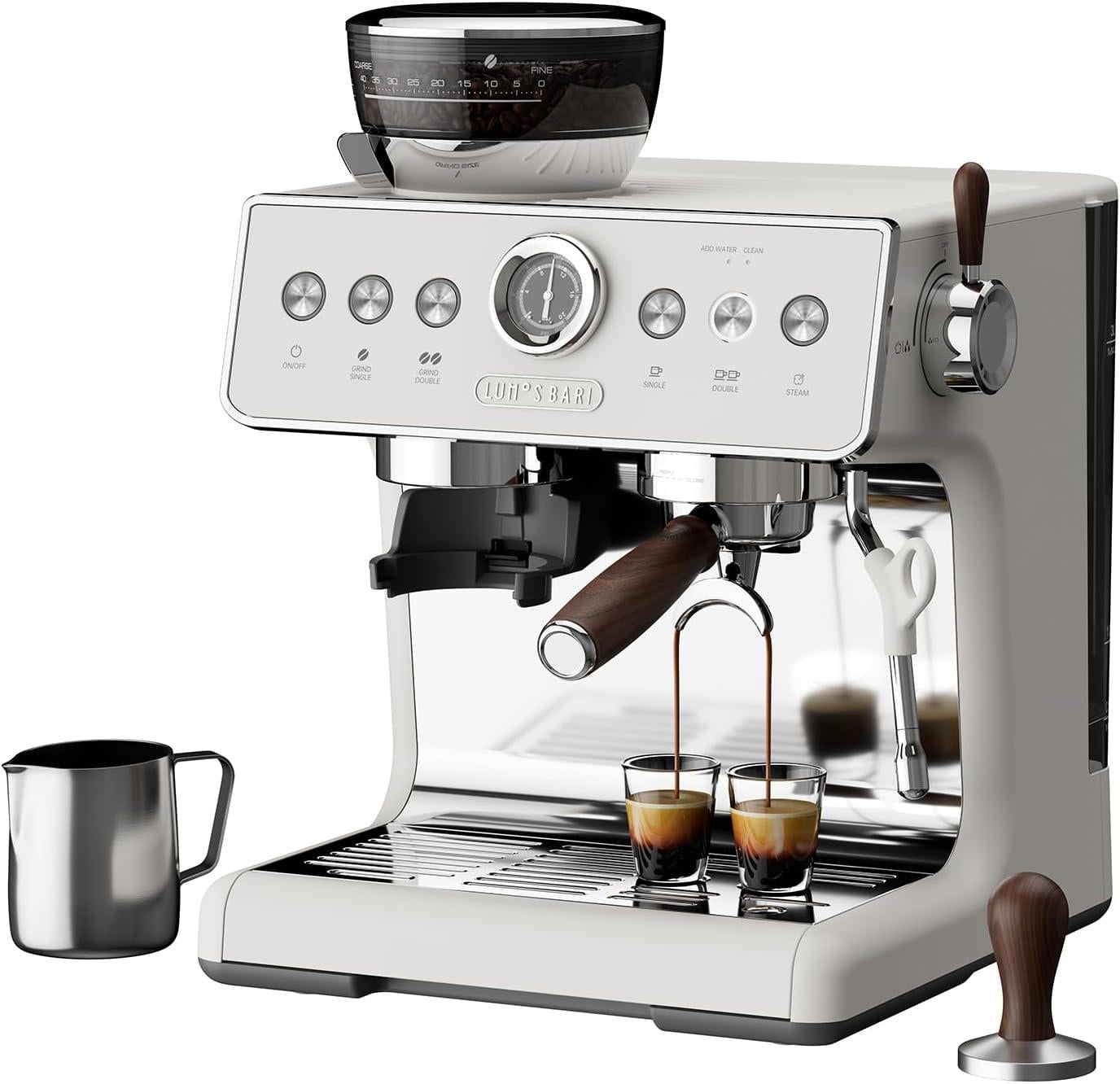 Espresso Machine with Grinder, 20 Bar Espresso Machine with Milk ...