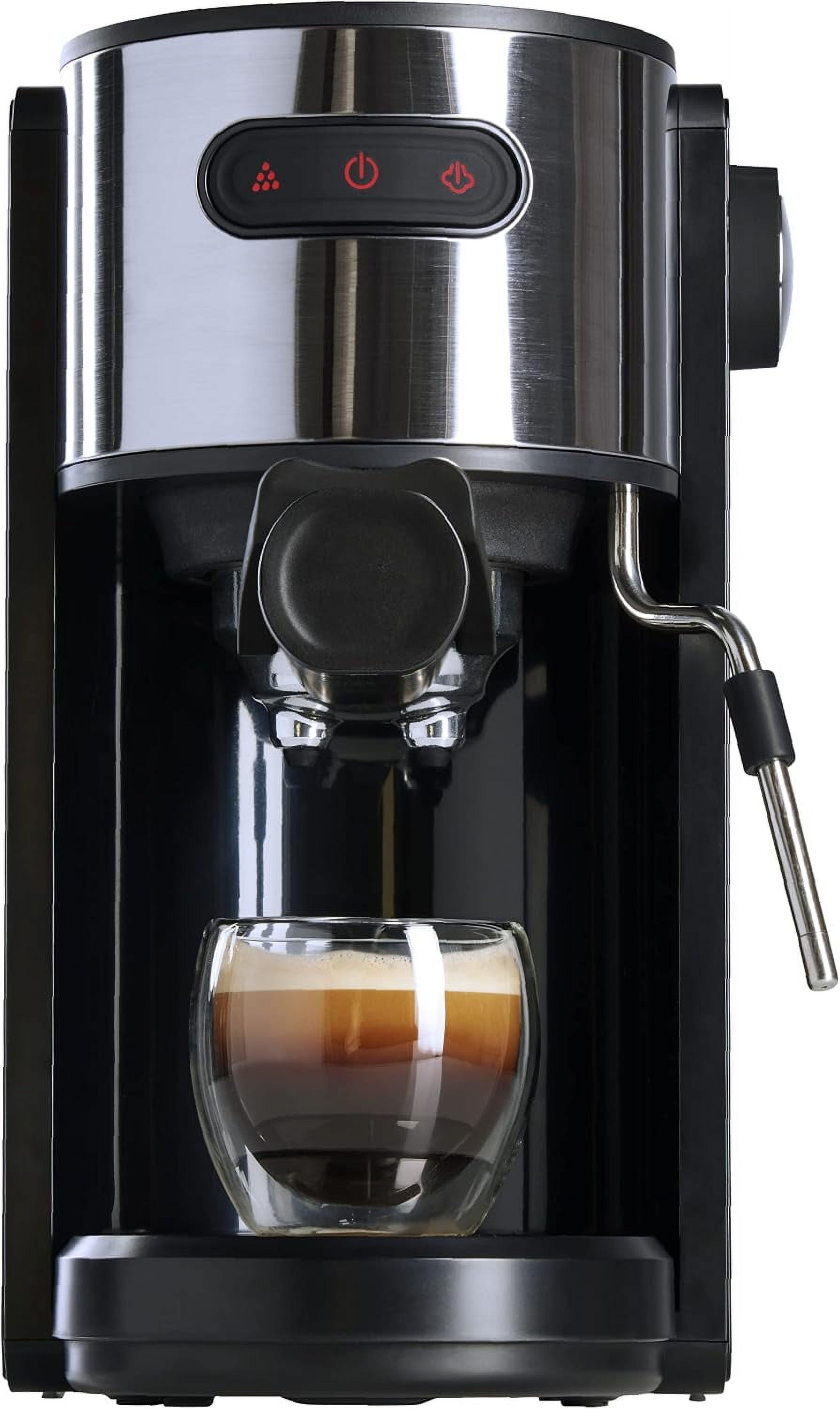 Espresso Machine, Quick-Brew Espresso Maker with Milk Frother & 1.3 ...