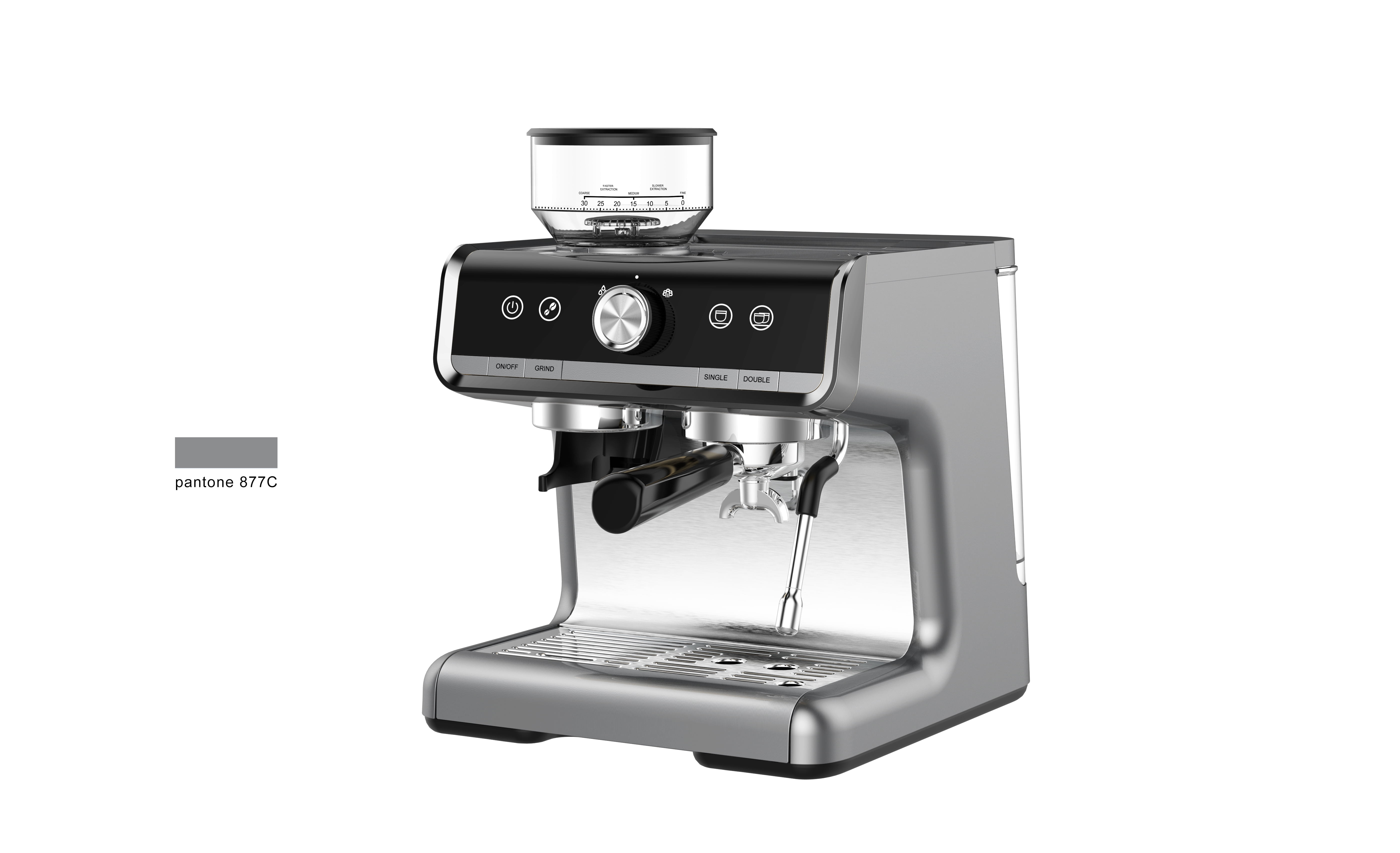 Espresso Machine with Grinder, Professional Espresso Maker with Milk ...
