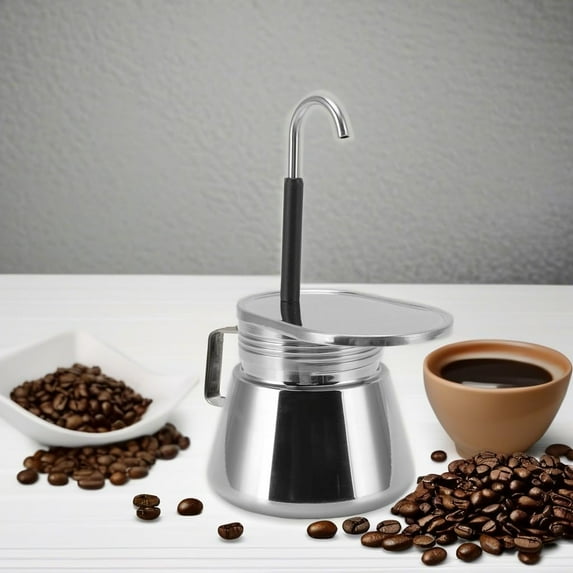 Espresso Maker, Single Spout Stovetop Pot Stainless Steel Mini Stovetop ...