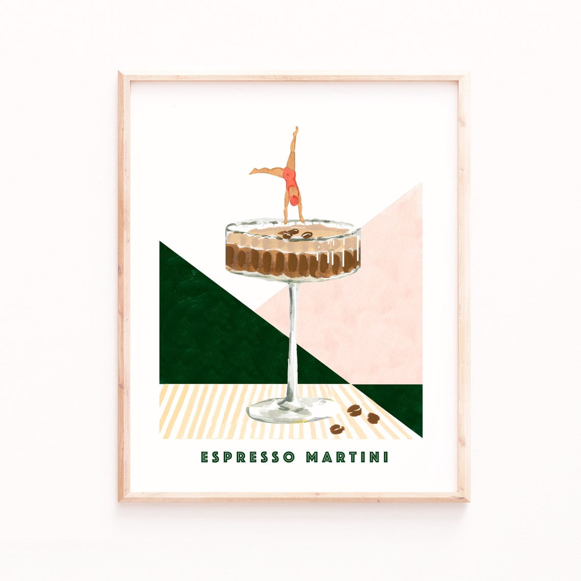 Espresso Martini Art Poster Retro Coffee Bar Wall Decor Poster Art ...