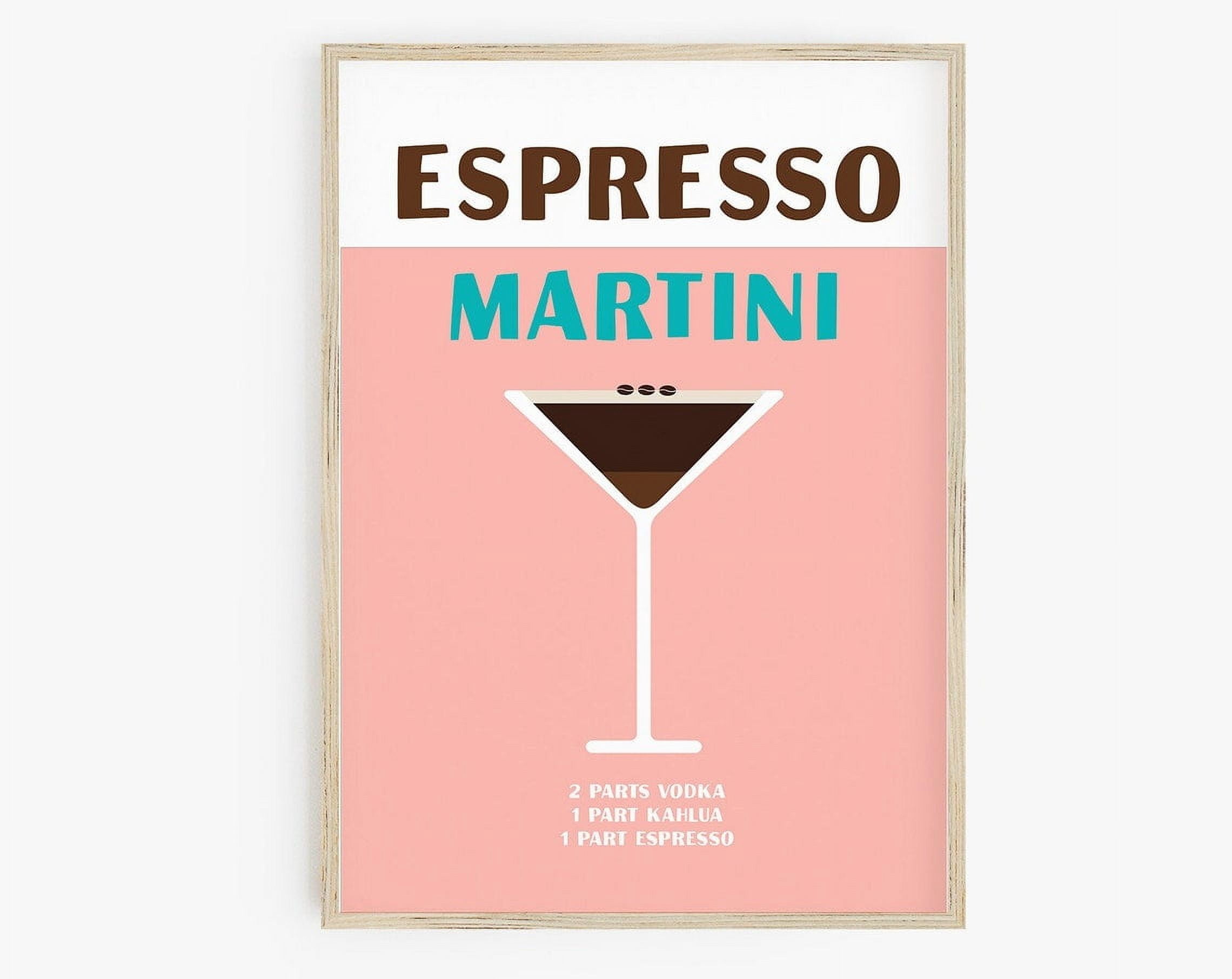 Espresso Martini Cocktail Poster, Cocktail, Preppy Room Decor, Alcohol ...