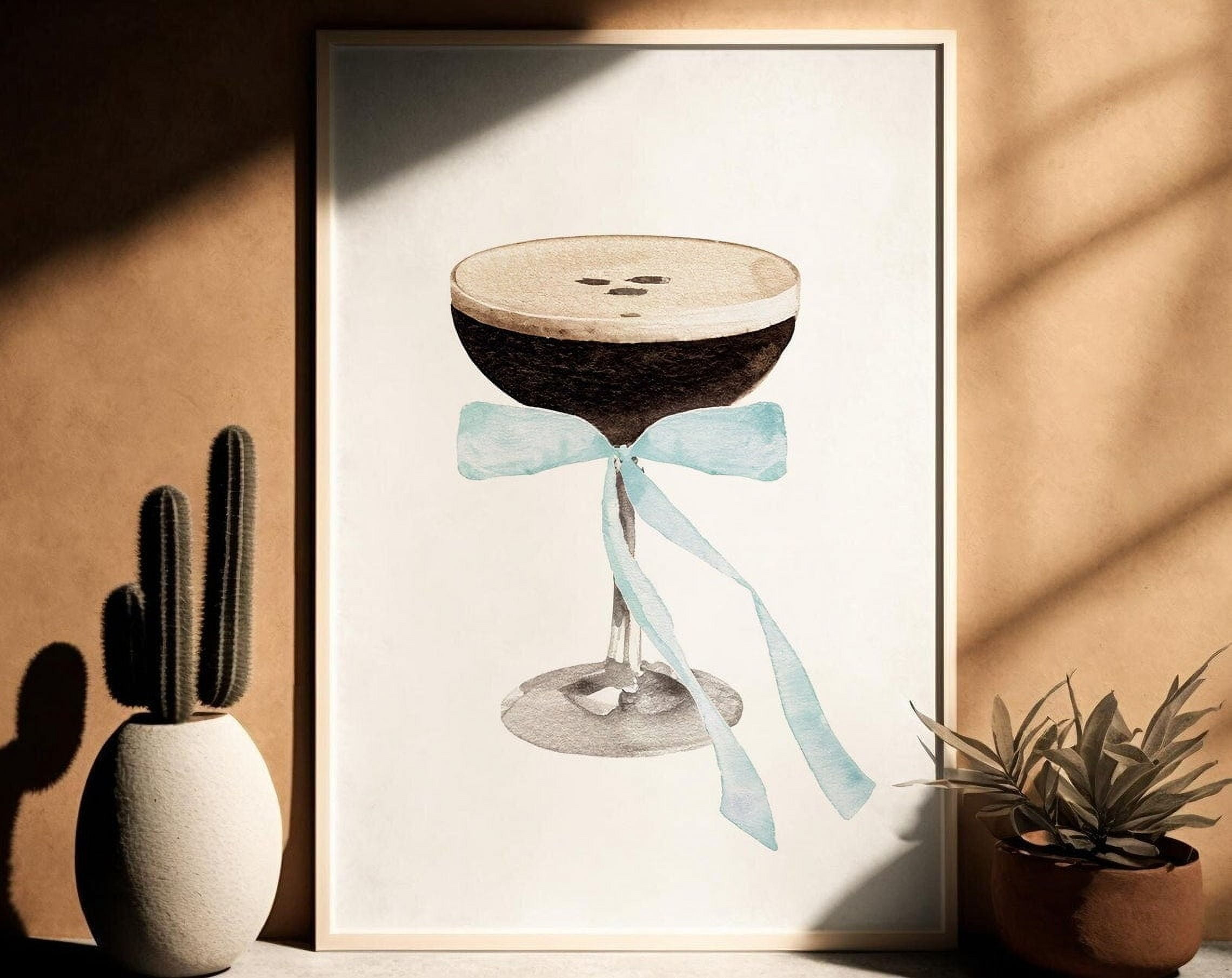 Espresso Martini Coquette, Coquette Poster, Light Blue Martini, Martini ...