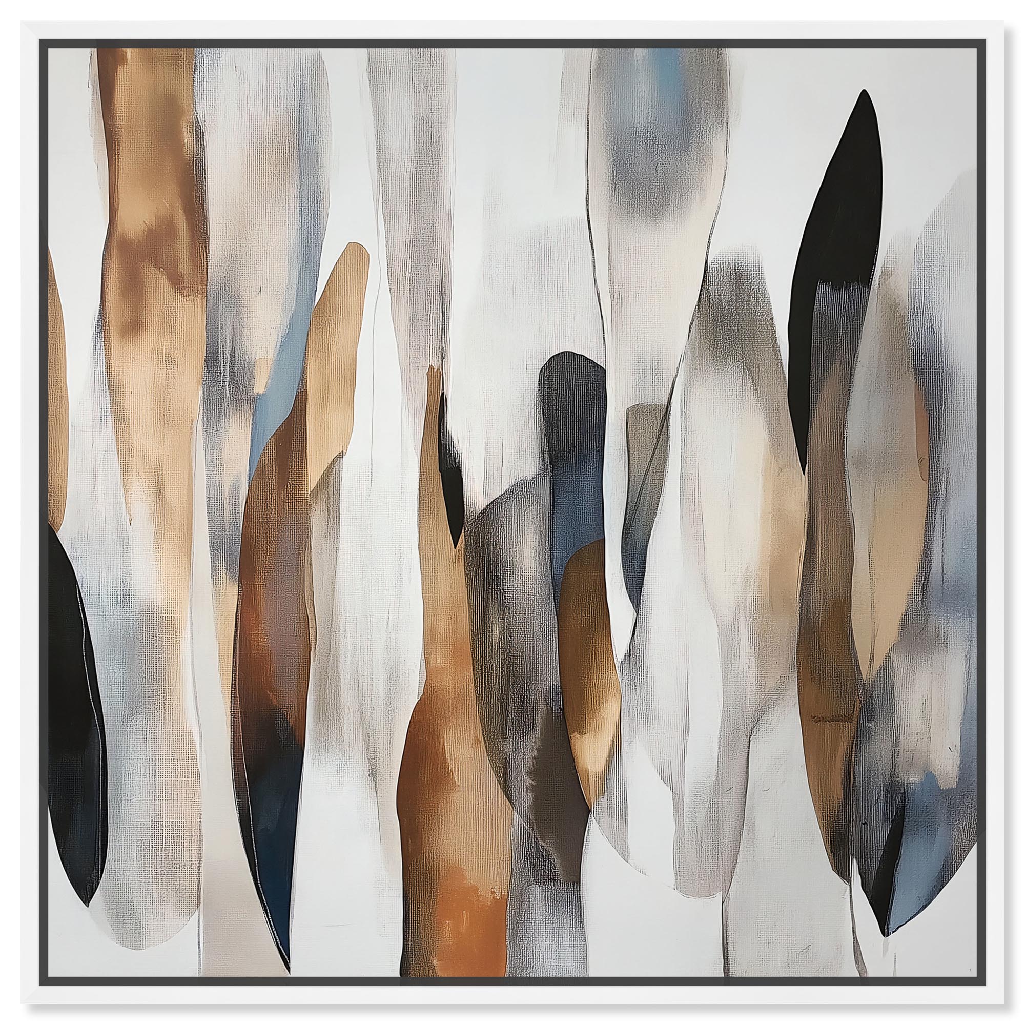 Espresso Martini I Canvas Neutral Abstracts by Art Remedy, White Frame ...