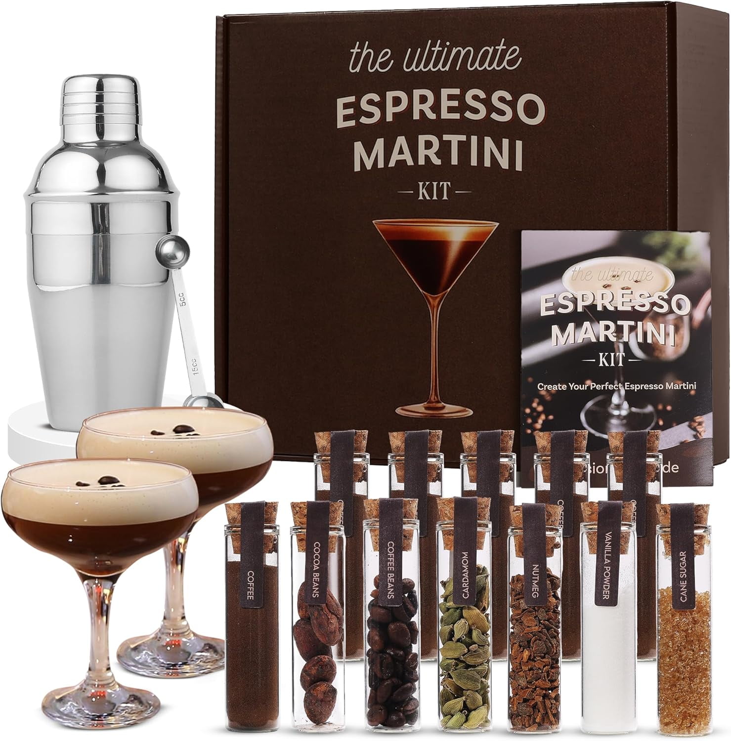 Espresso Martini Kit Gift Set– Complete Martini Maker Set with Espresso ...