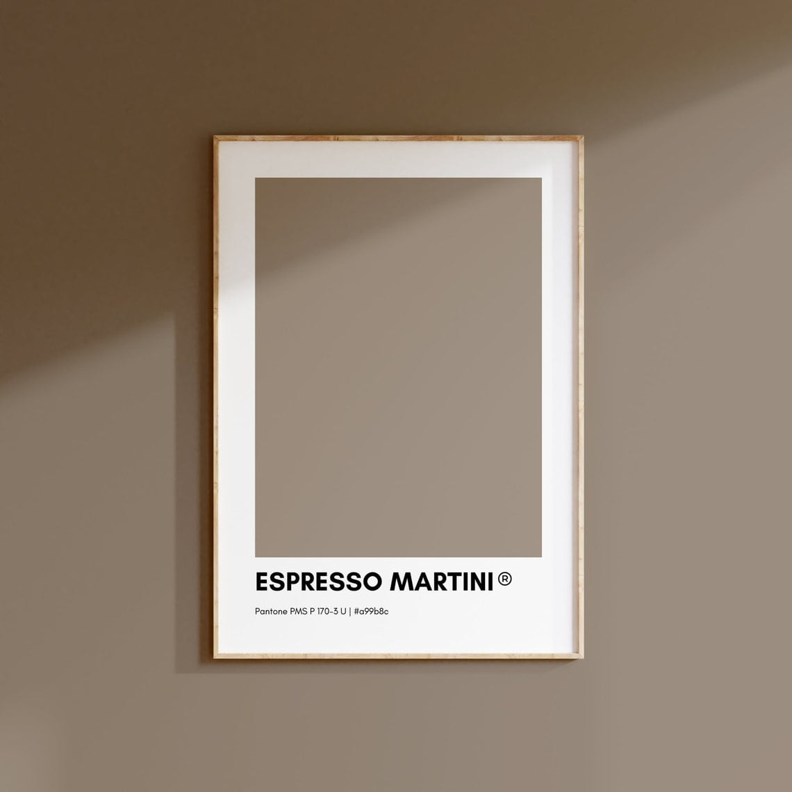 Espresso Martini Pantone, Gray Pantone Print Poster, Gray Pantone Wall ...