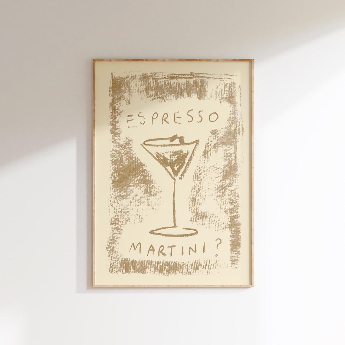 Espresso Martini Wall Print Cocktail House Poster Aesthetic Wall Art ...