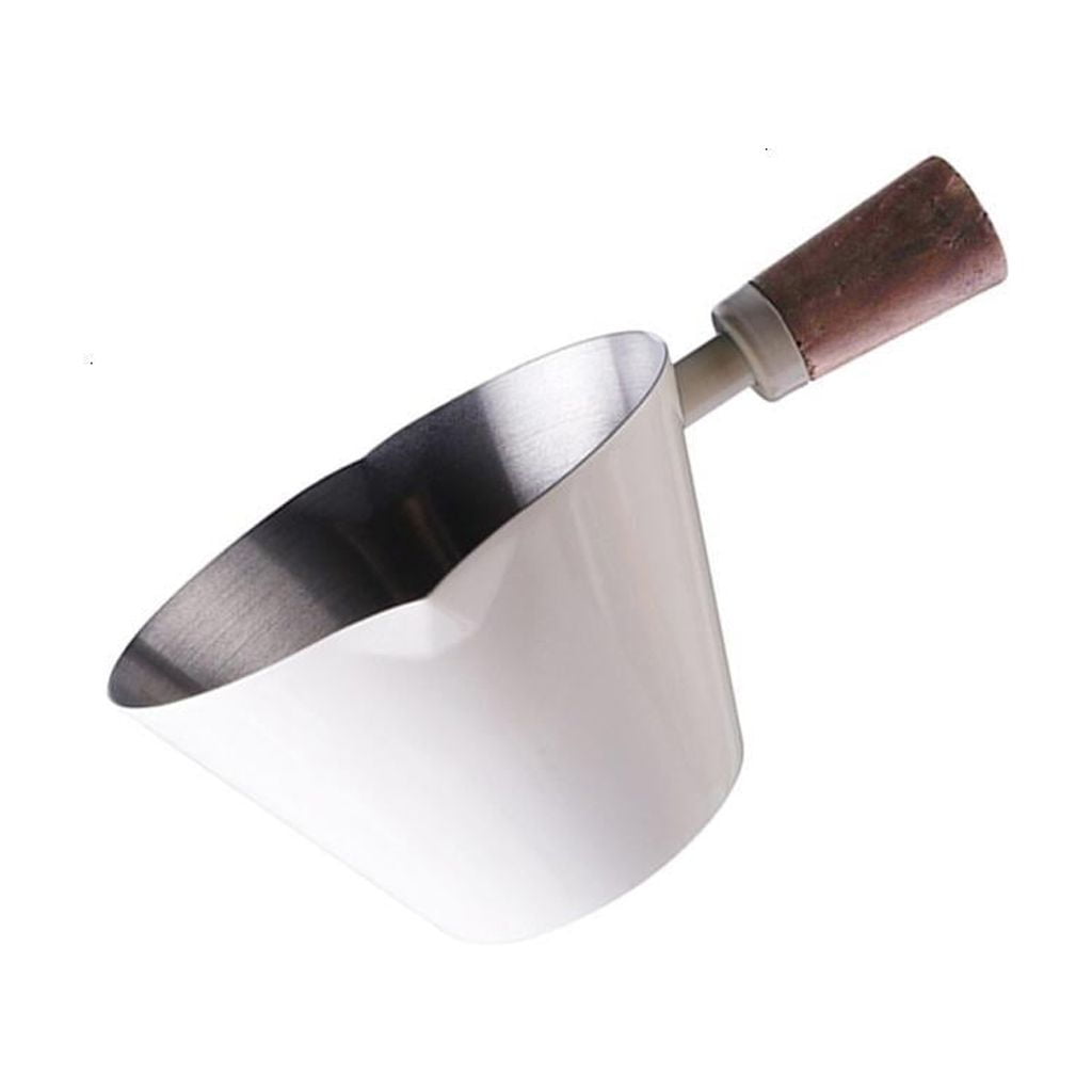 Espresso Measuring Cup with Stainless Steel Design and Ergonomic Wooden ...