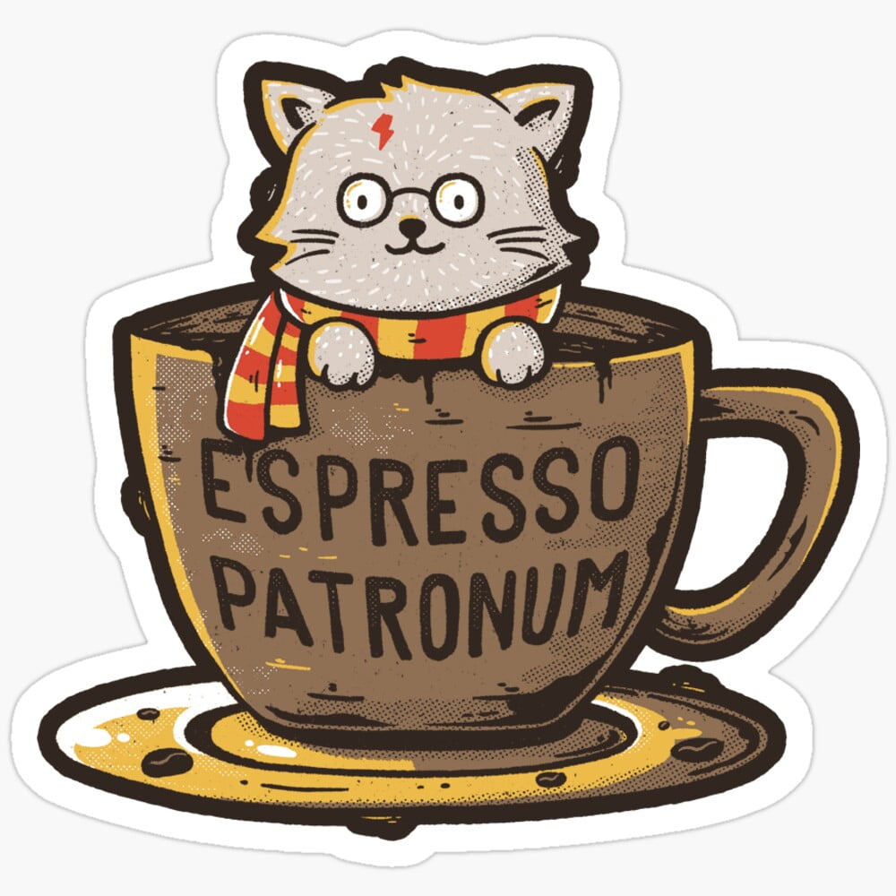 Espresso Patronum Sticker Phone Decal Water Bottle Stickers Car Decals ...