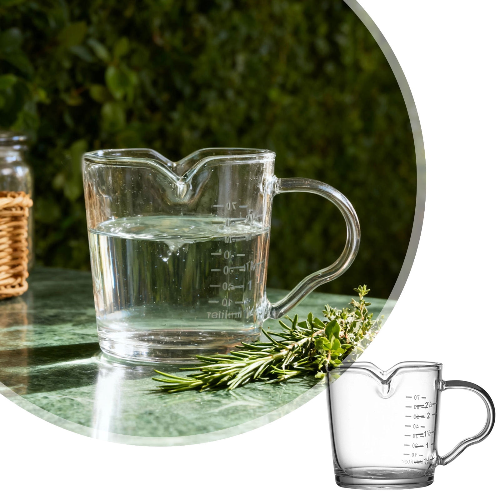 Espresso Shot Glasses 100ML/3OZ - Clear V-Spout Cups for Coffee & Latte ...