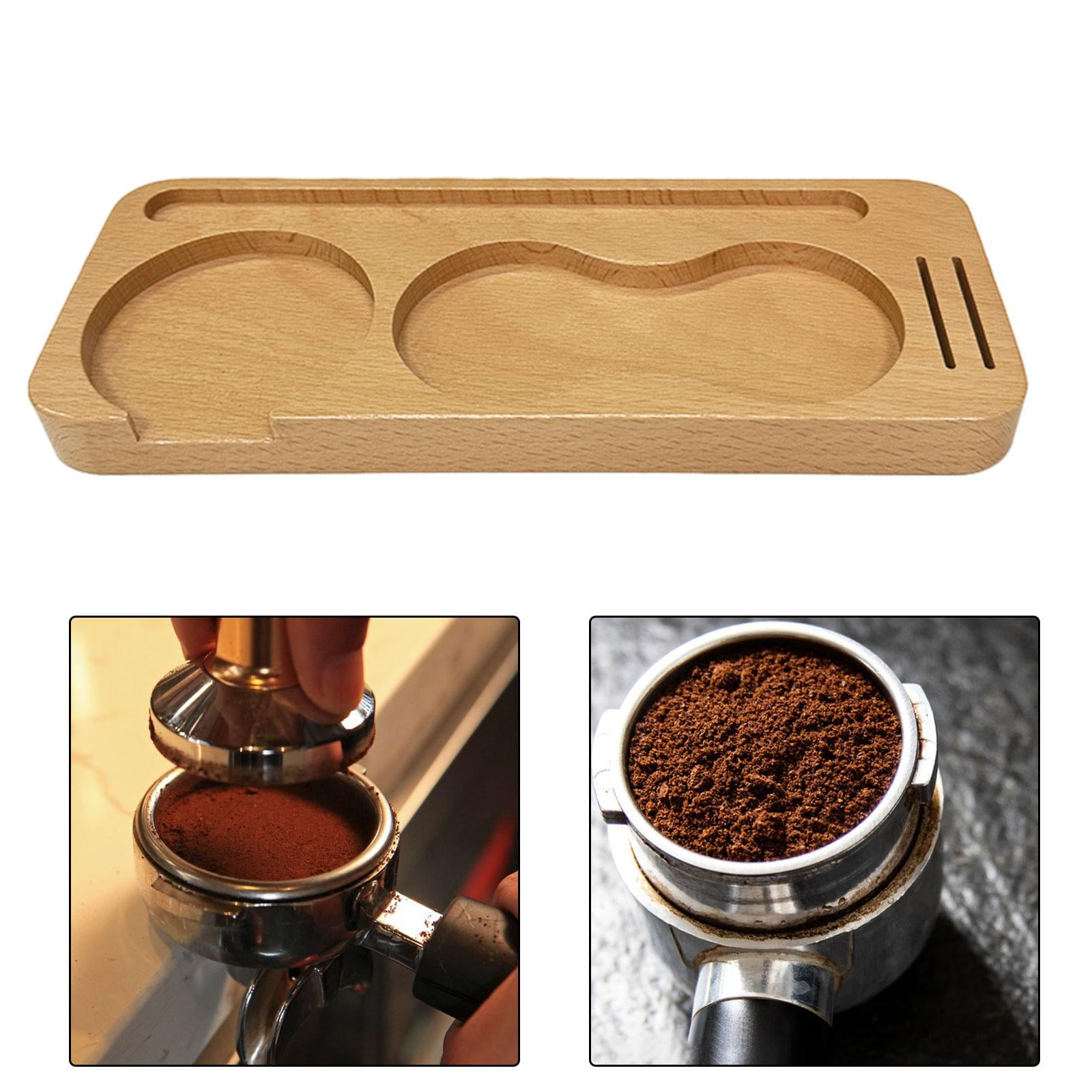 Espresso Tamper Mat,Wood Coffee Filter Tamper Holder, Espresso Tamper ...