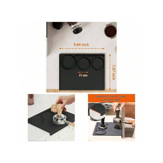Espresso Tamping, Silicone Coffee Tamping With Three Grooved Sections ...