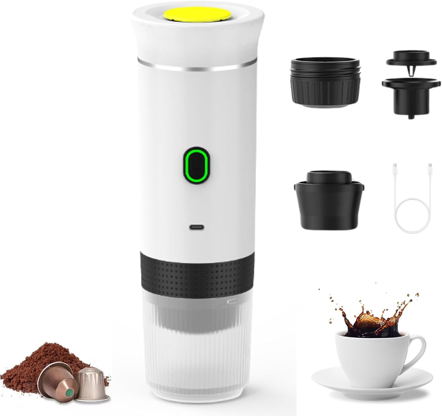 Esprova Portable Espresso Machine, Esprova Coffee Maker, 3 In 1 Capsule ...