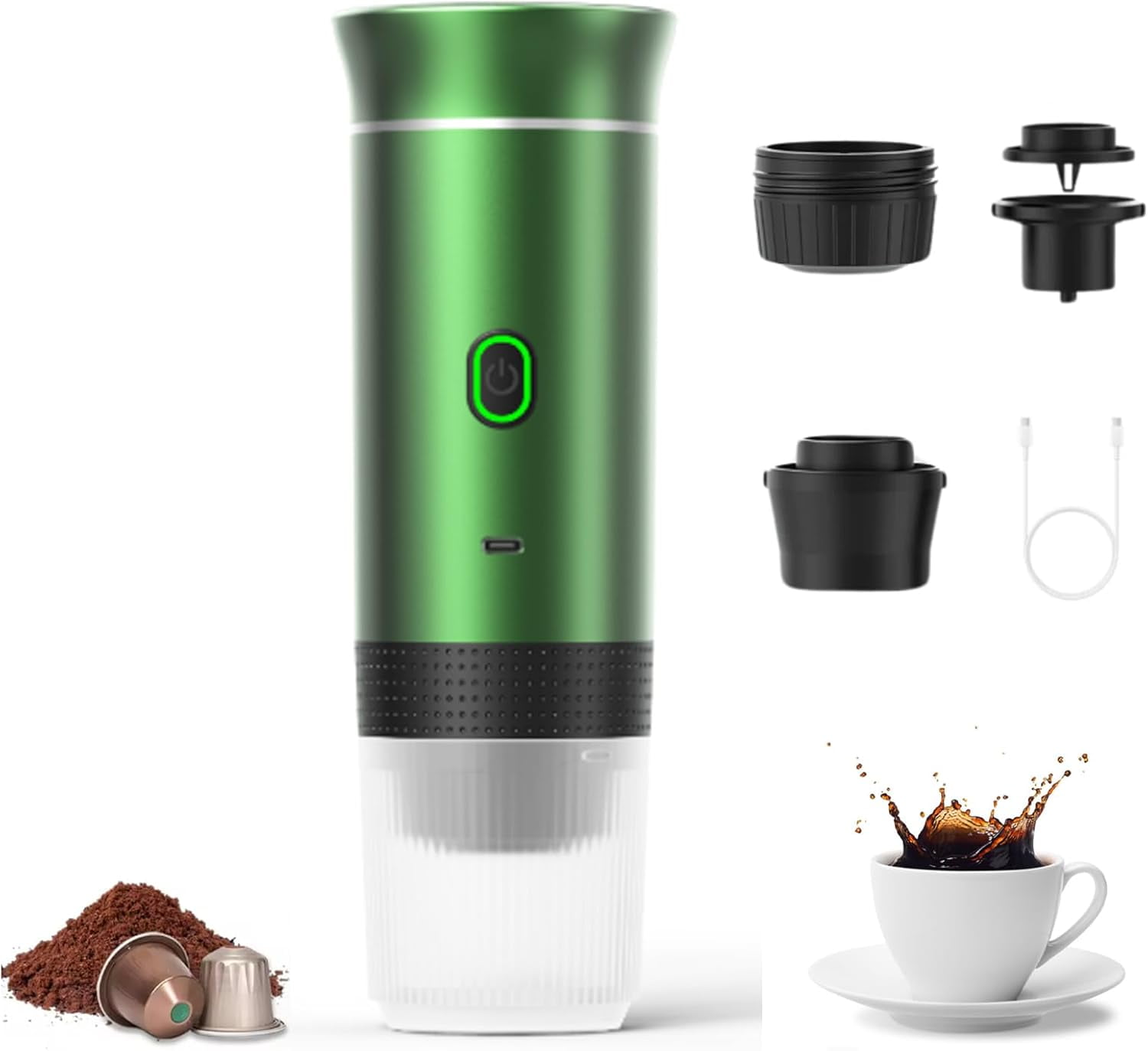 Esprova Portable Espresso Machine, Esprova Coffee Maker, 3 In 1 Capsule ...