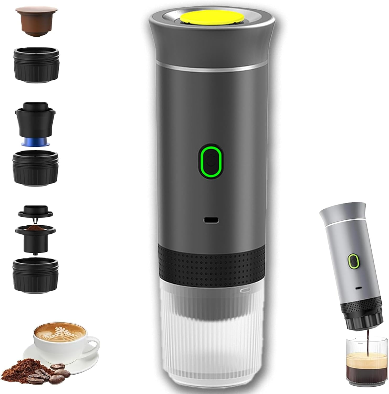 Esprova Portable Espresso Machine, Portable Electric Coffee Maker for ...