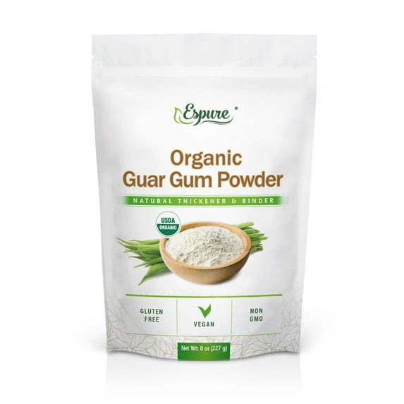 Espure Organic Guar Gum GGA1 Powder, USDA Certified Organic, Non-GMO ...