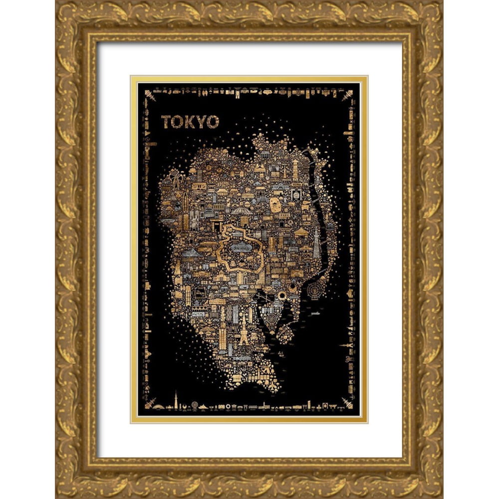 Esquer, Rafael 11x14 Gold Ornate Wood Framed with Double Matting Museum ...
