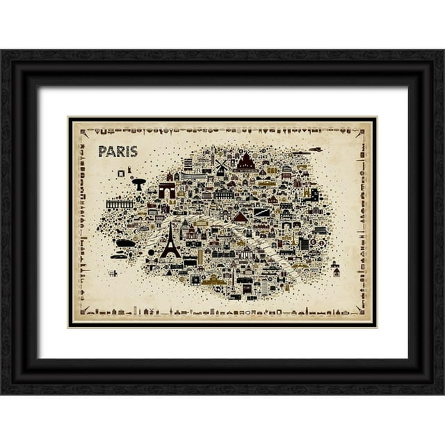 Esquer, Rafael 14x11 Black Ornate Wood Framed with Double Matting ...