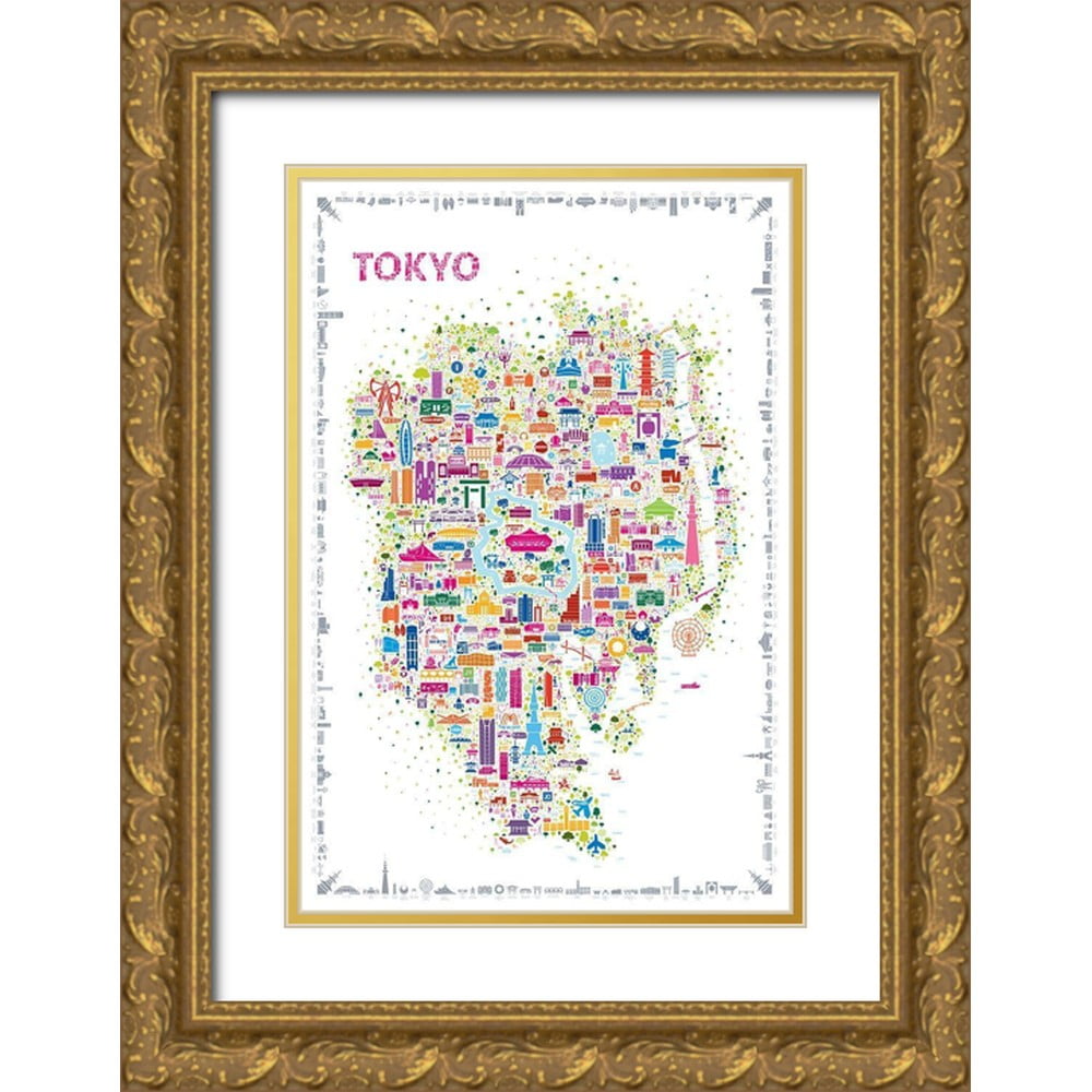 Esquer, Rafael 17x24 Gold Ornate Wood Framed with Double Matting Museum ...