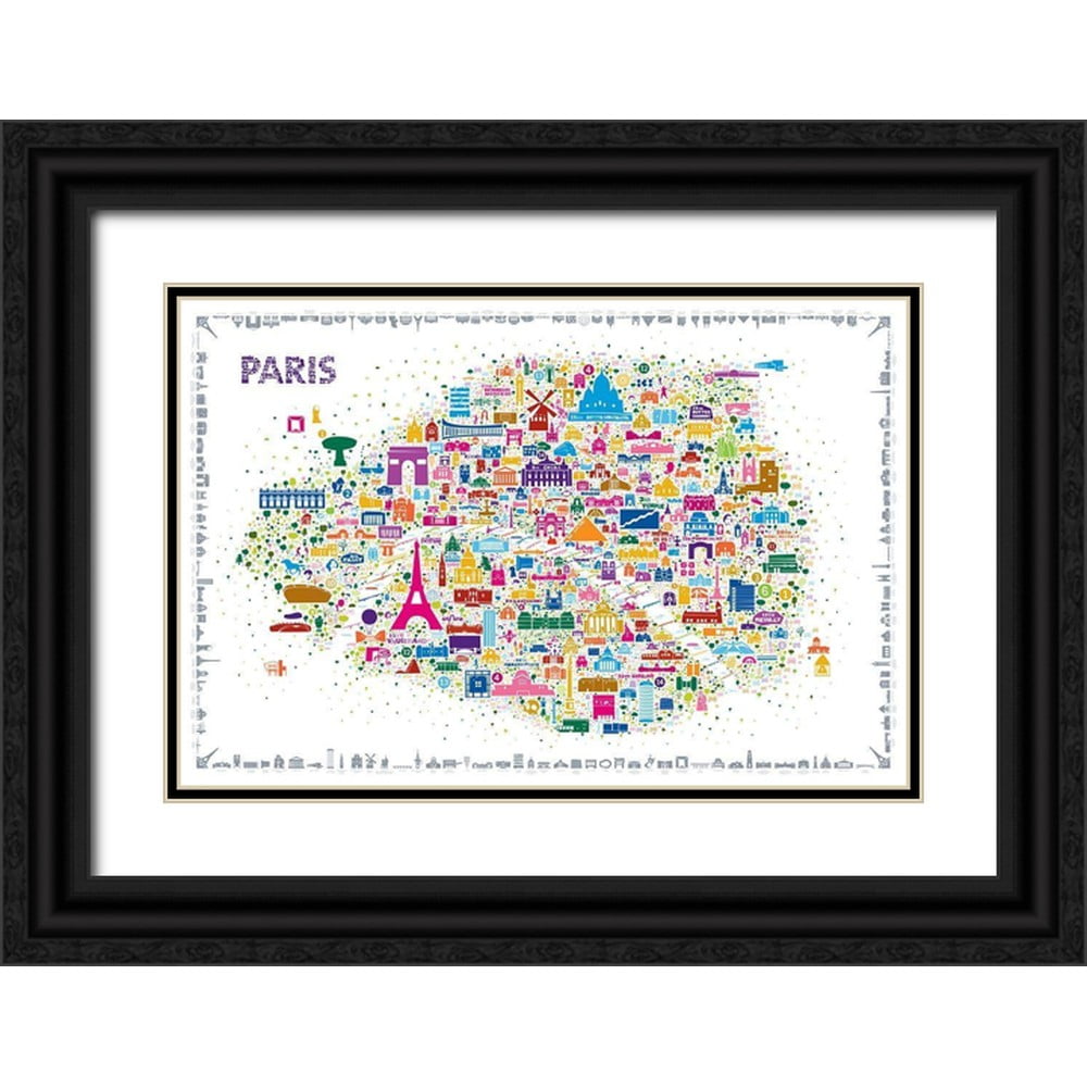 Esquer, Rafael 24x17 Black Ornate Wood Framed with Double Matting ...