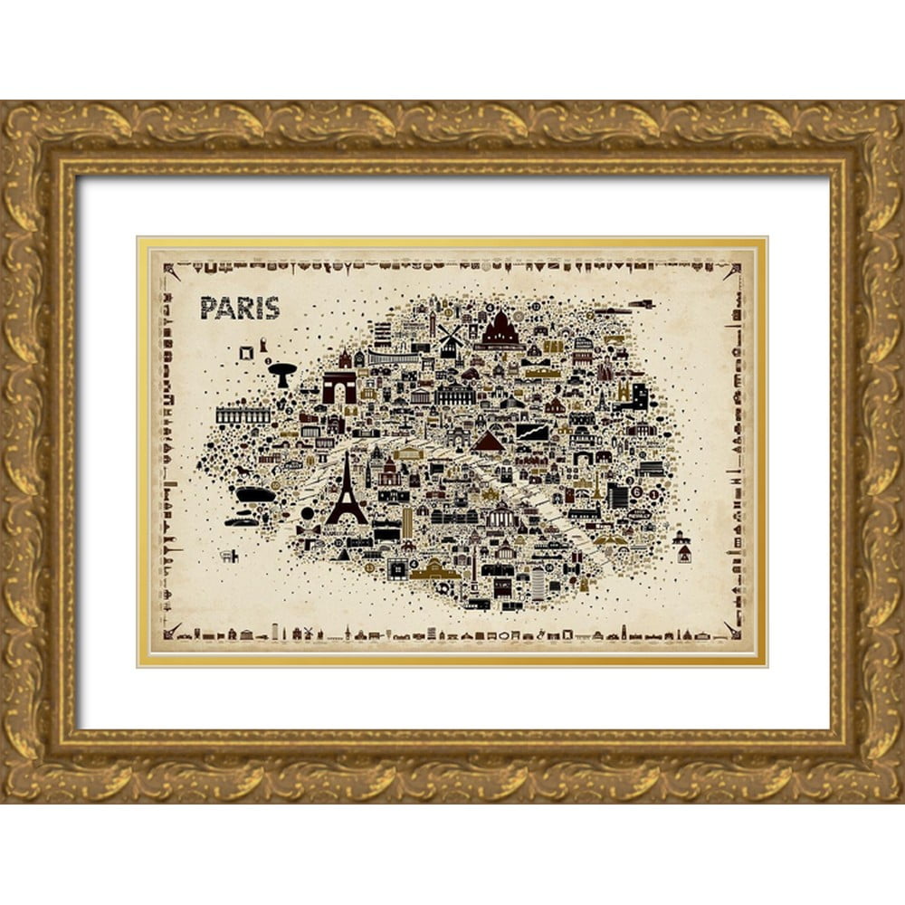 Esquer, Rafael 24x17 Gold Ornate Wood Framed with Double Matting Museum Art Print Titled ...
