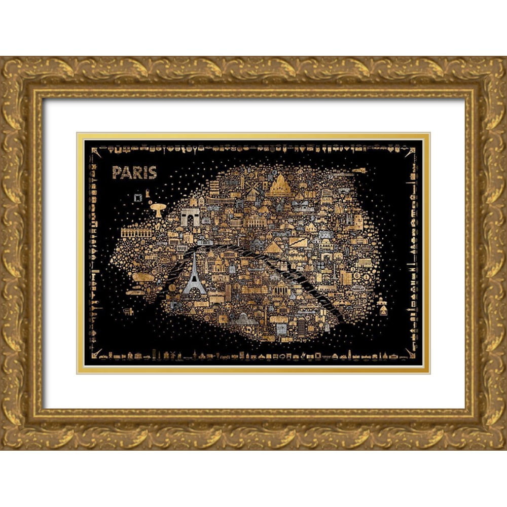 Esquer, Rafael 24x17 Gold Ornate Wood Framed with Double Matting Museum ...