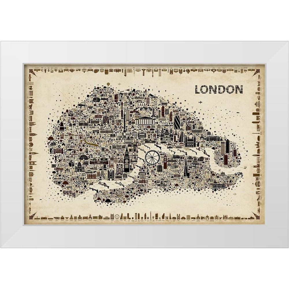 Esquer, Rafael 24x17 White Modern Wood Framed Museum Art Print Titled ...