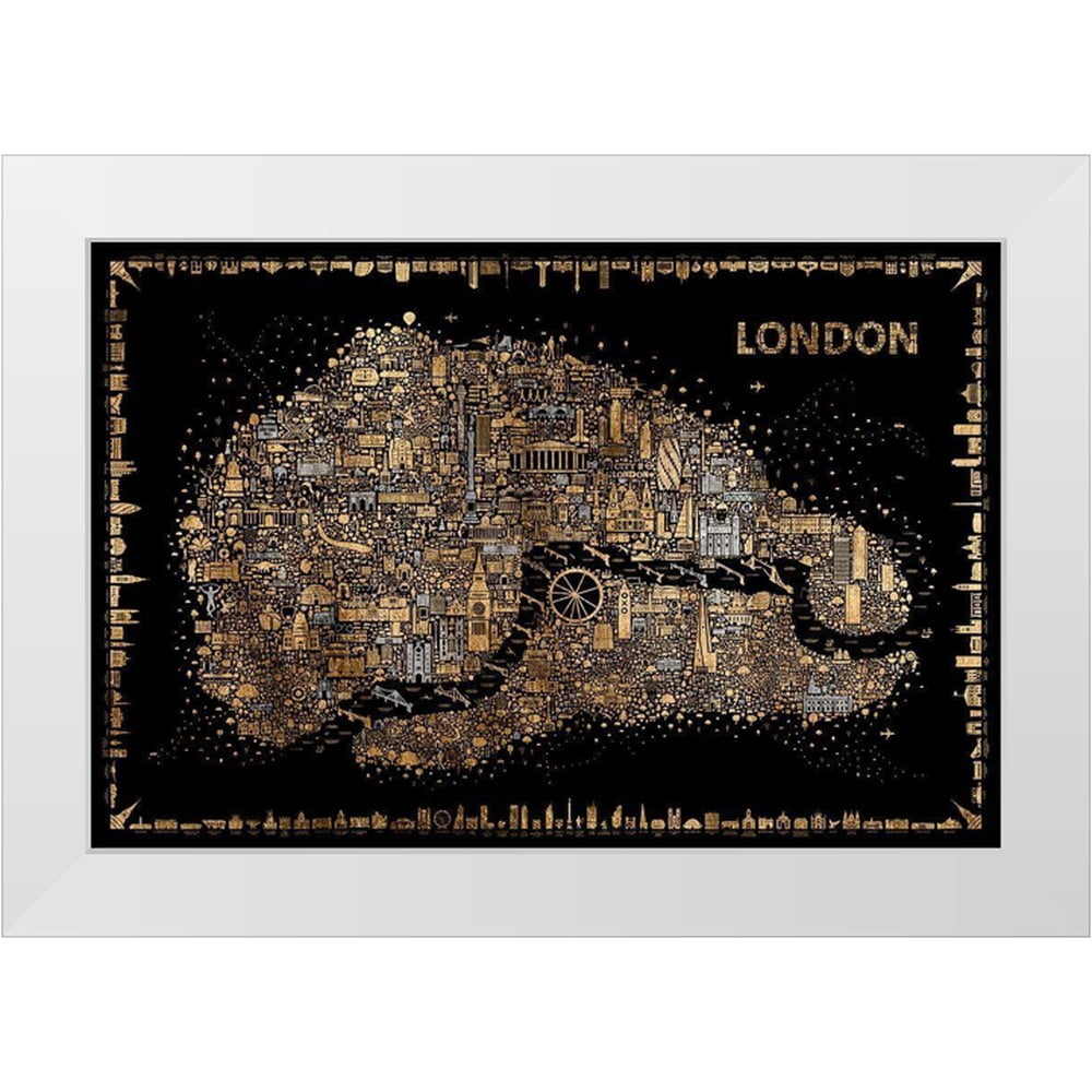 Esquer, Rafael 24x17 White Modern Wood Framed Museum Art Print Titled ...