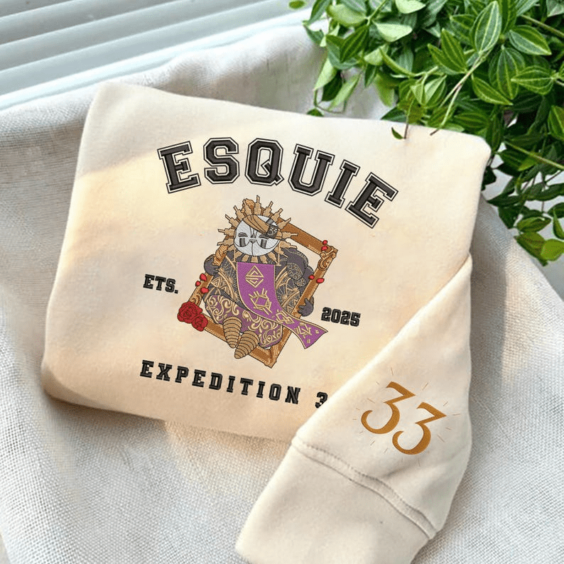 Esquie Expedition 33 Embroidered Shirt, Clair Obscur 2025 Video Game ...