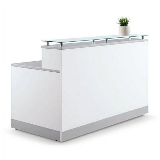 "NBF Signature Series Esquire Office Reception Desk, 63""W x 32""D ...