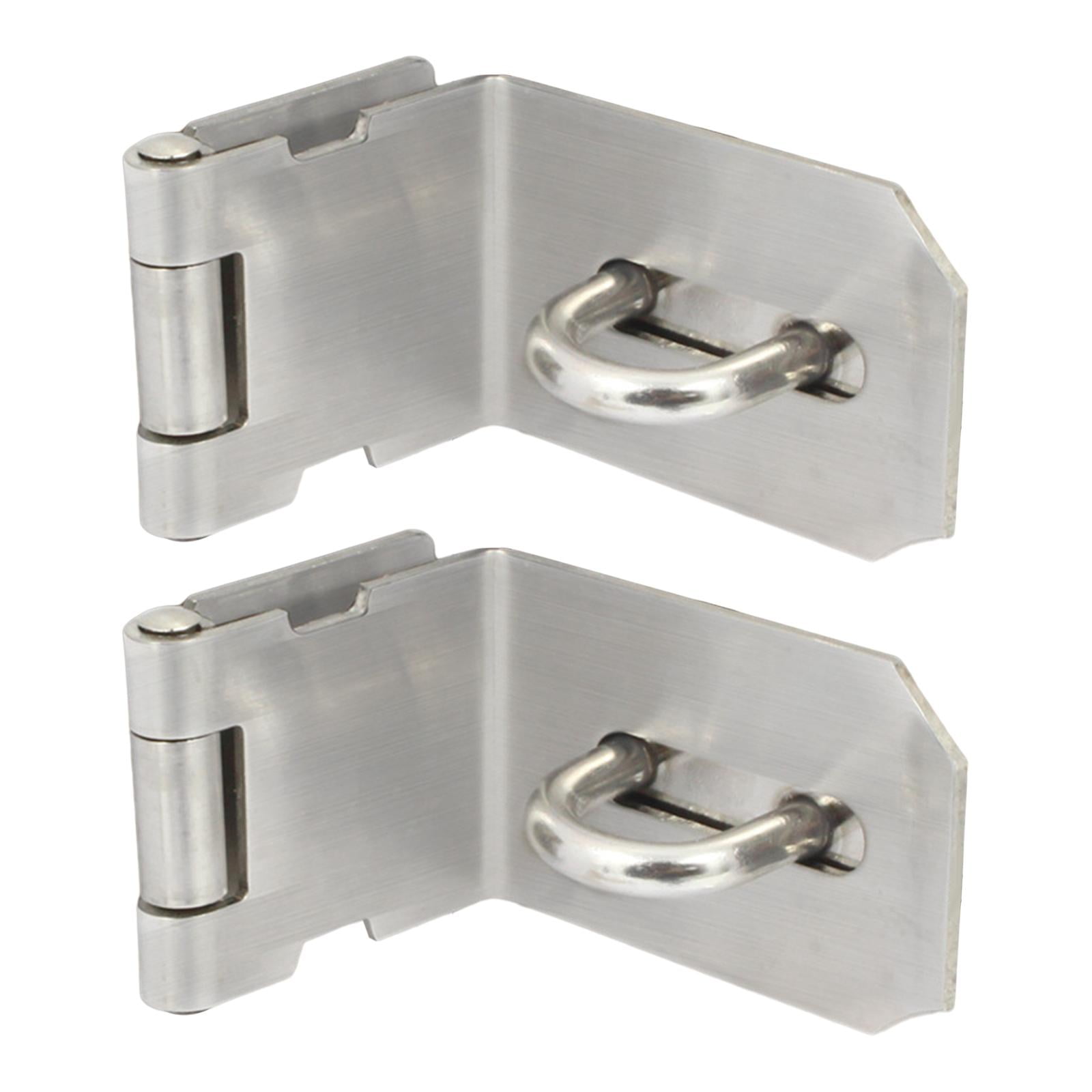 Esquirla 2 Pieces Door Lock Hasp latches Gate Locks 90 Degree Padlock ...