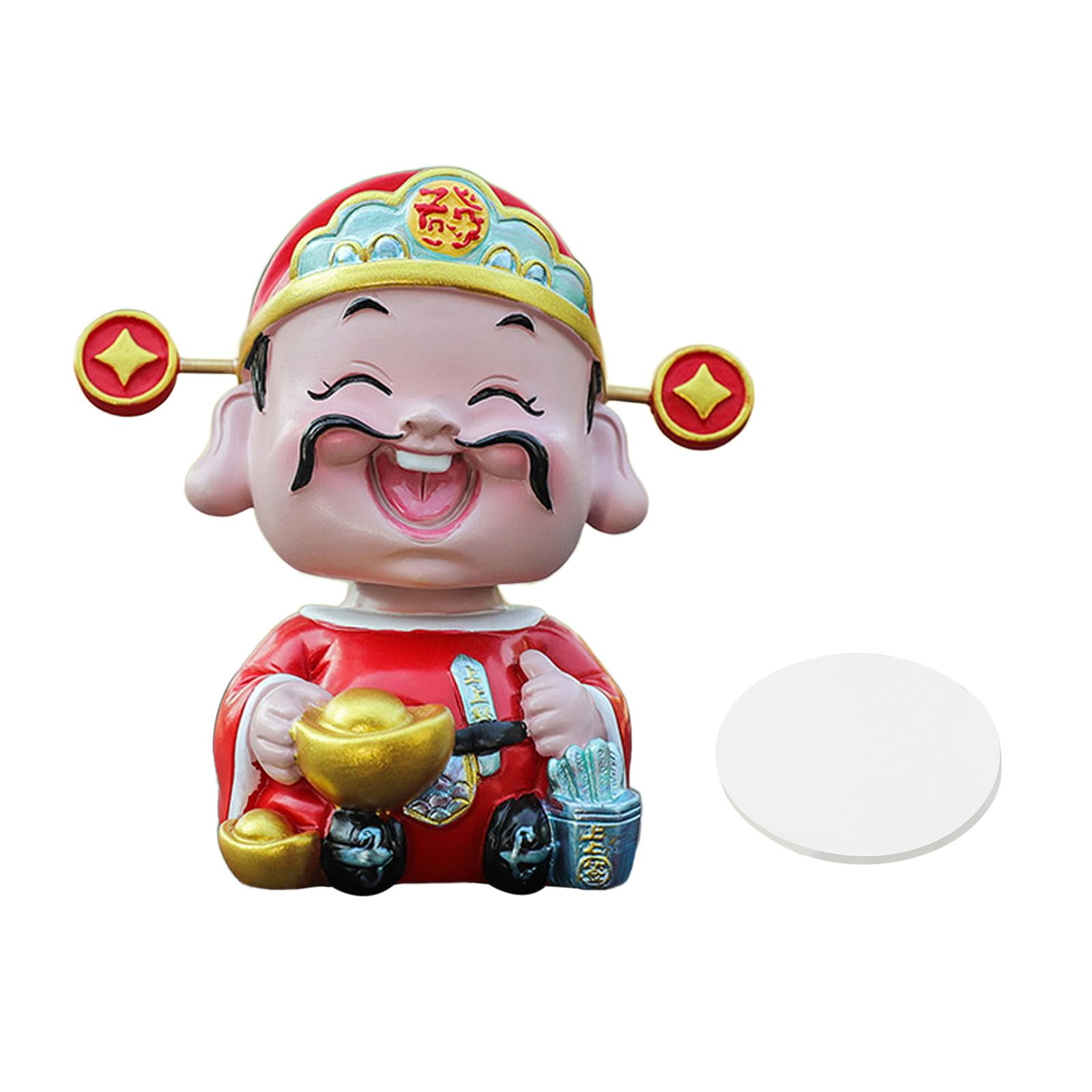 Esquirla 2024 Chinese New Year Decor Resin Resin Cai Shen Statue for ...
