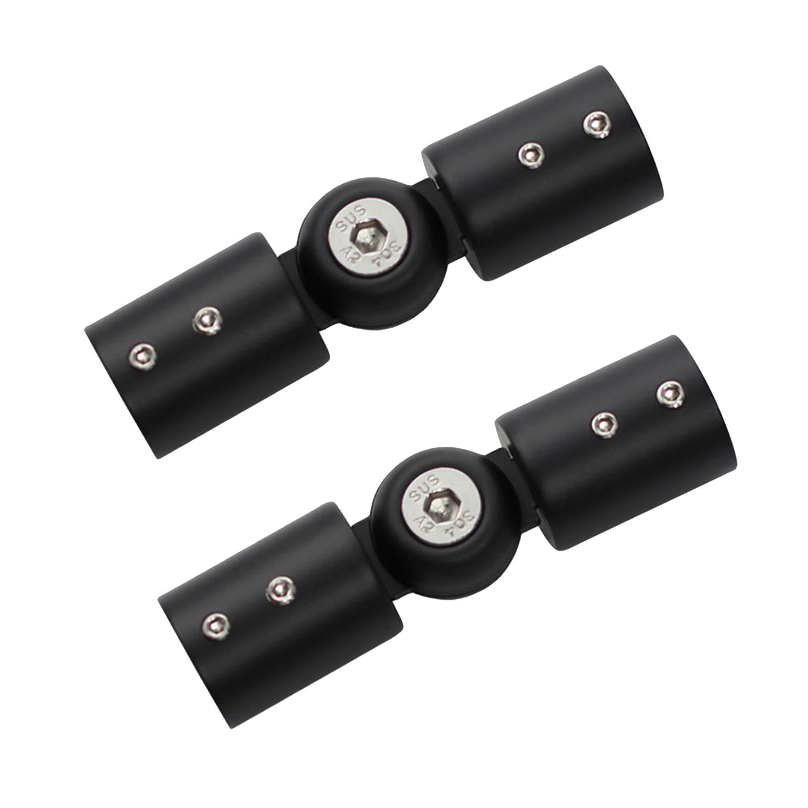 Esquirla 2x Curtain Rod Corner Connector Adjustable Angle for Bay ...