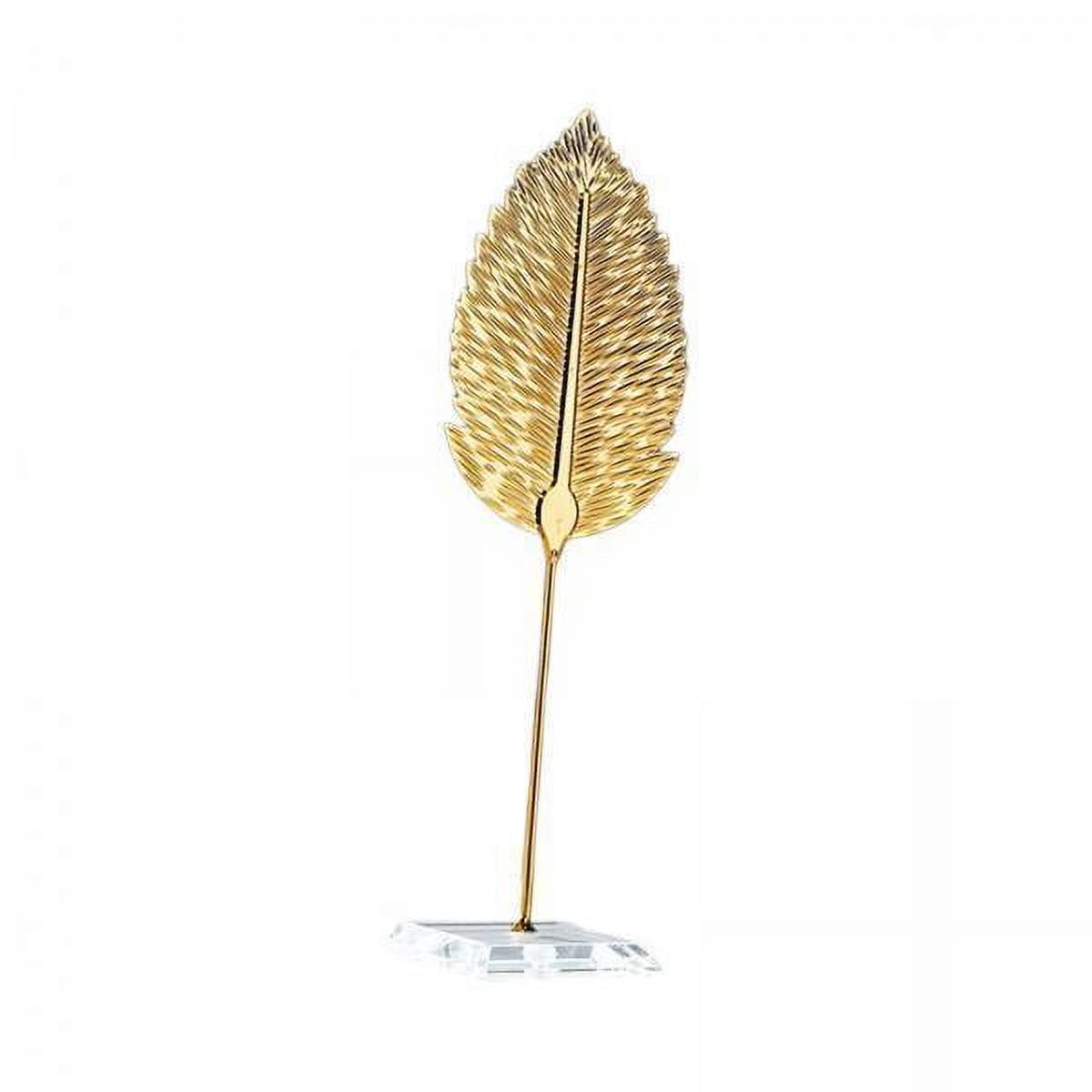 Esquirla 2xMetal Leaf Statue Leaf Shaped Figurine Leaf Sculpture for ...