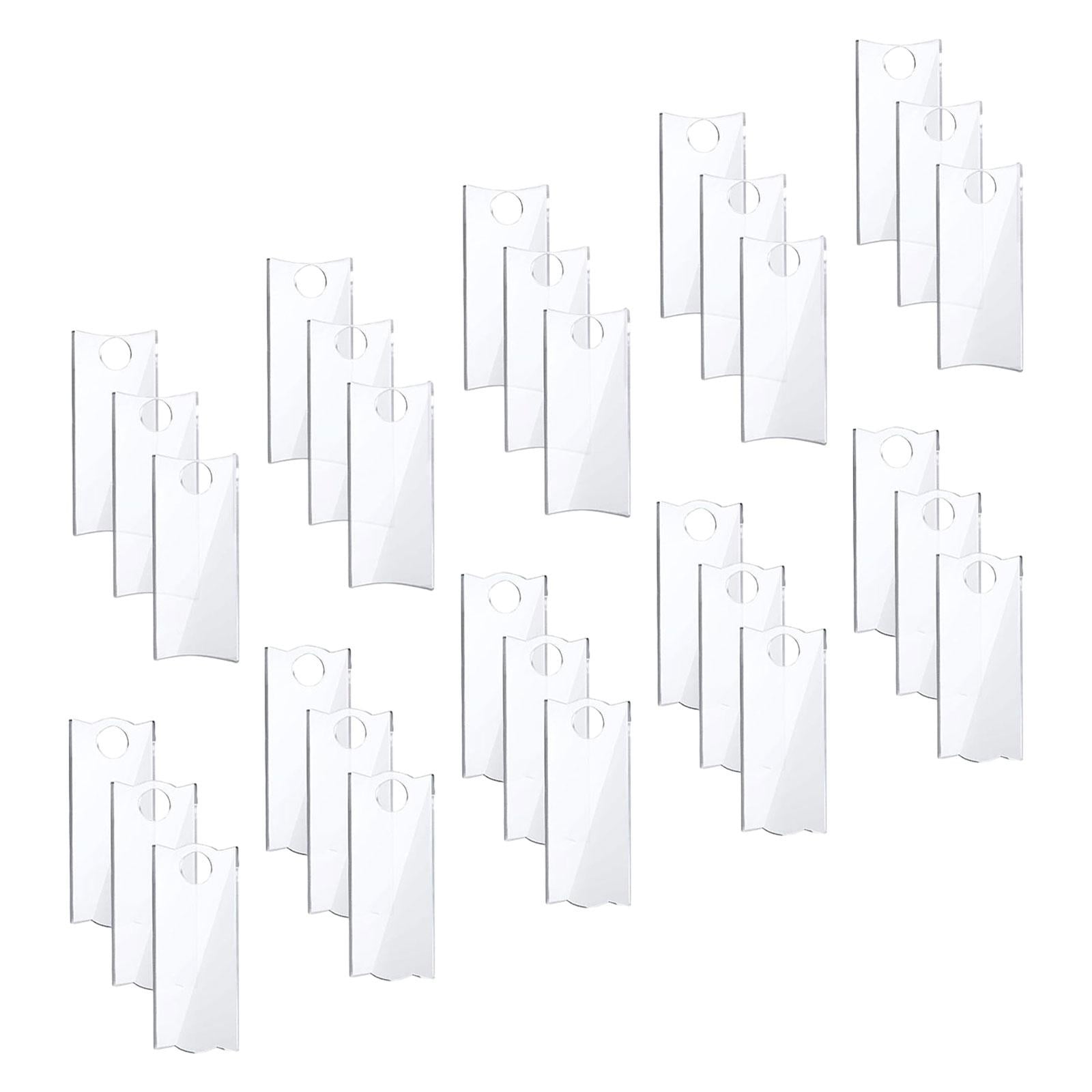 Esquirla 30Pcs Acrylic Name Tags for Cup, Cup Name Tags Transparent ...