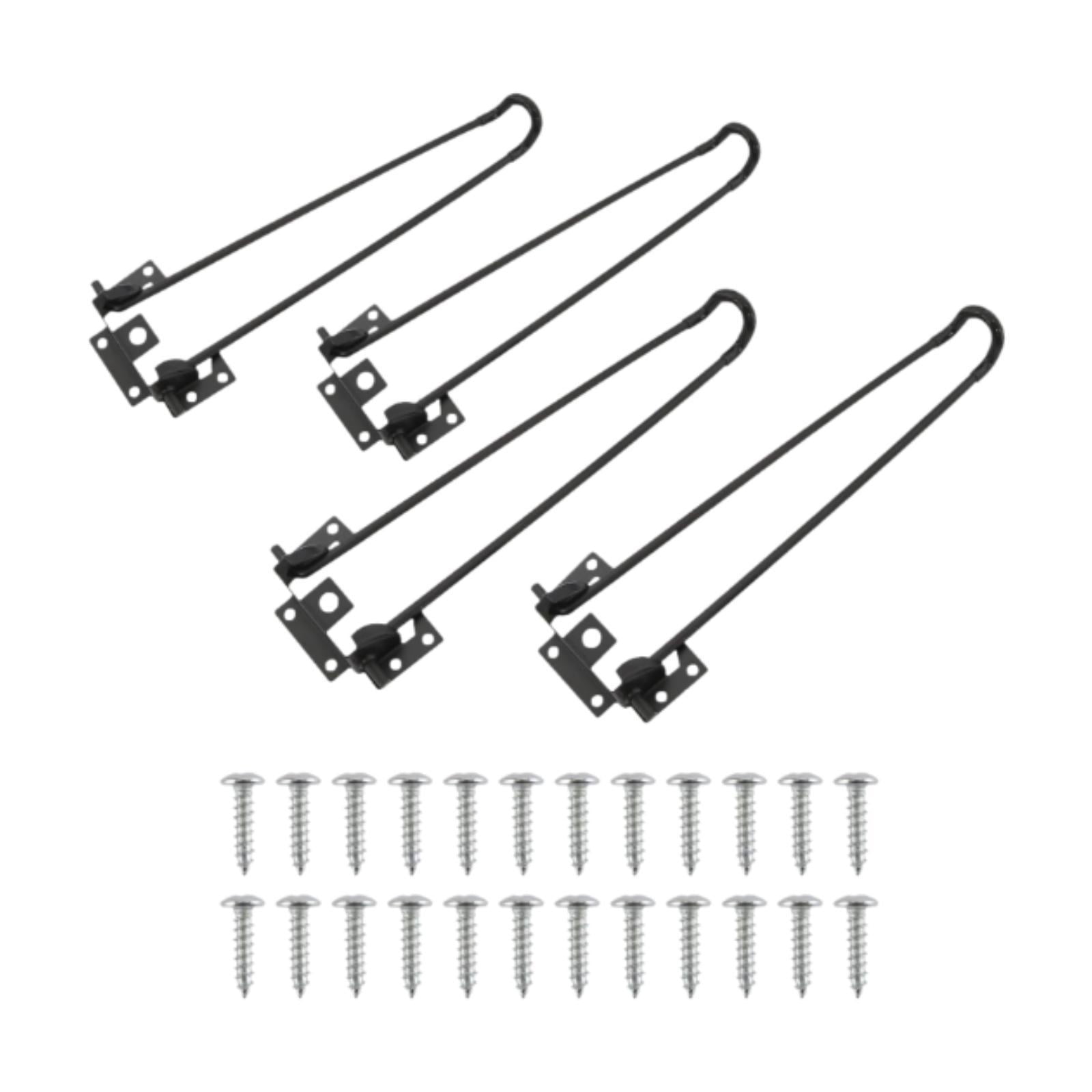 Esquirla 4x Folding Desk Legs Outdoor Table Legs with Screws Hairpin ...