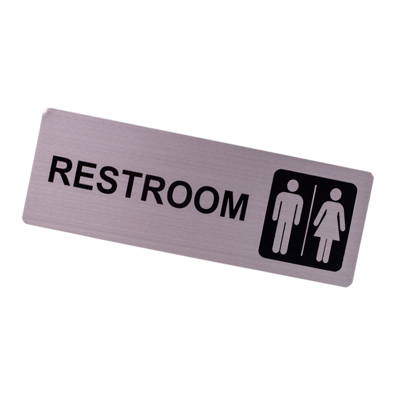 Esquirla Bathroom Door Signage Toilet Symbol Sign Lightweight Restroom ...