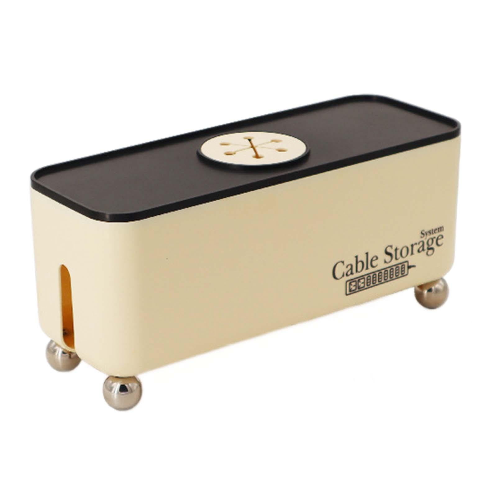 Esquirla Cable Cord Organizer Hider Power Strip Box with Holes Cable ...