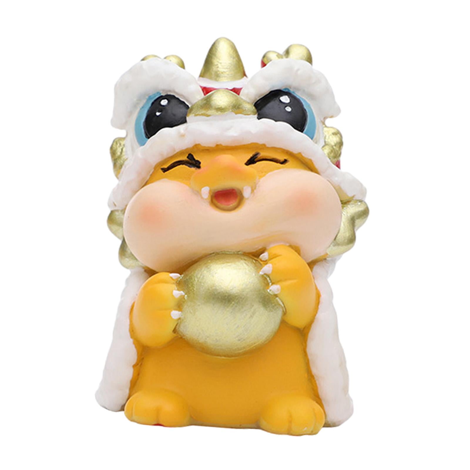 Esquirla Cartoon Dragon Statue Car Dashboard Decor Collectible Souvenir ...