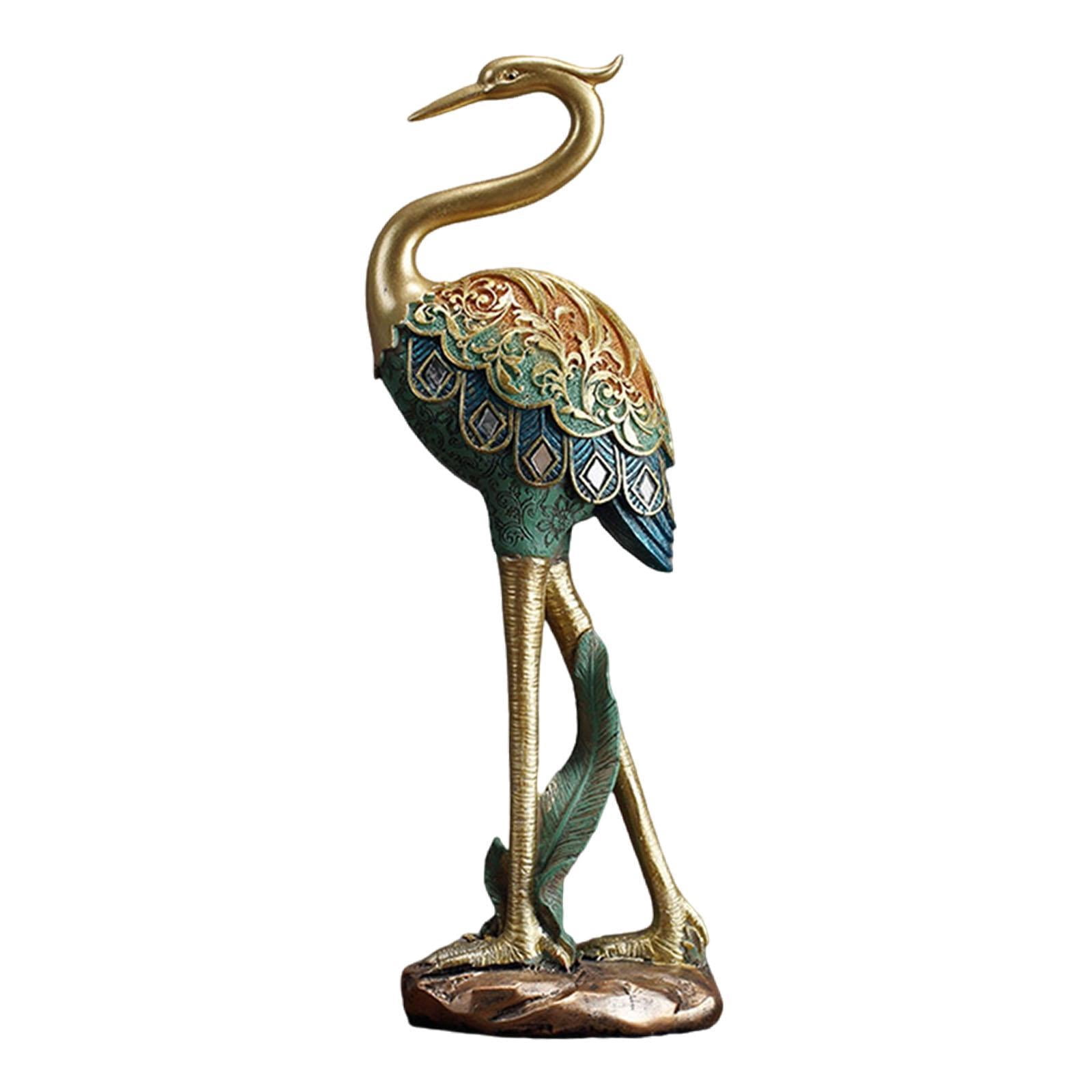 Esquirla Crane Figurine Animal Standing Sculpture Handicraft Stork ...