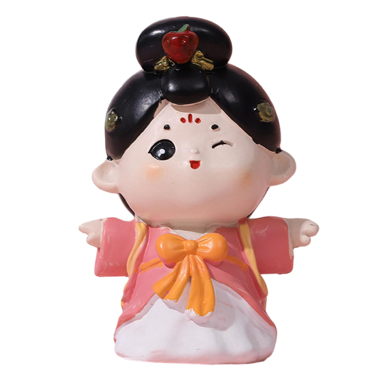 Esquirla Cute Girl Figurine Small Figure Chinese Tang Collectible Car ...