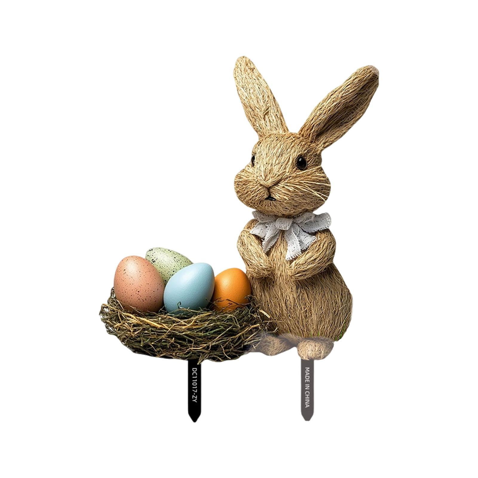 Esquirla Decorative Bunny Garden Sign Lawn Decoration 2D Party Supplies ...